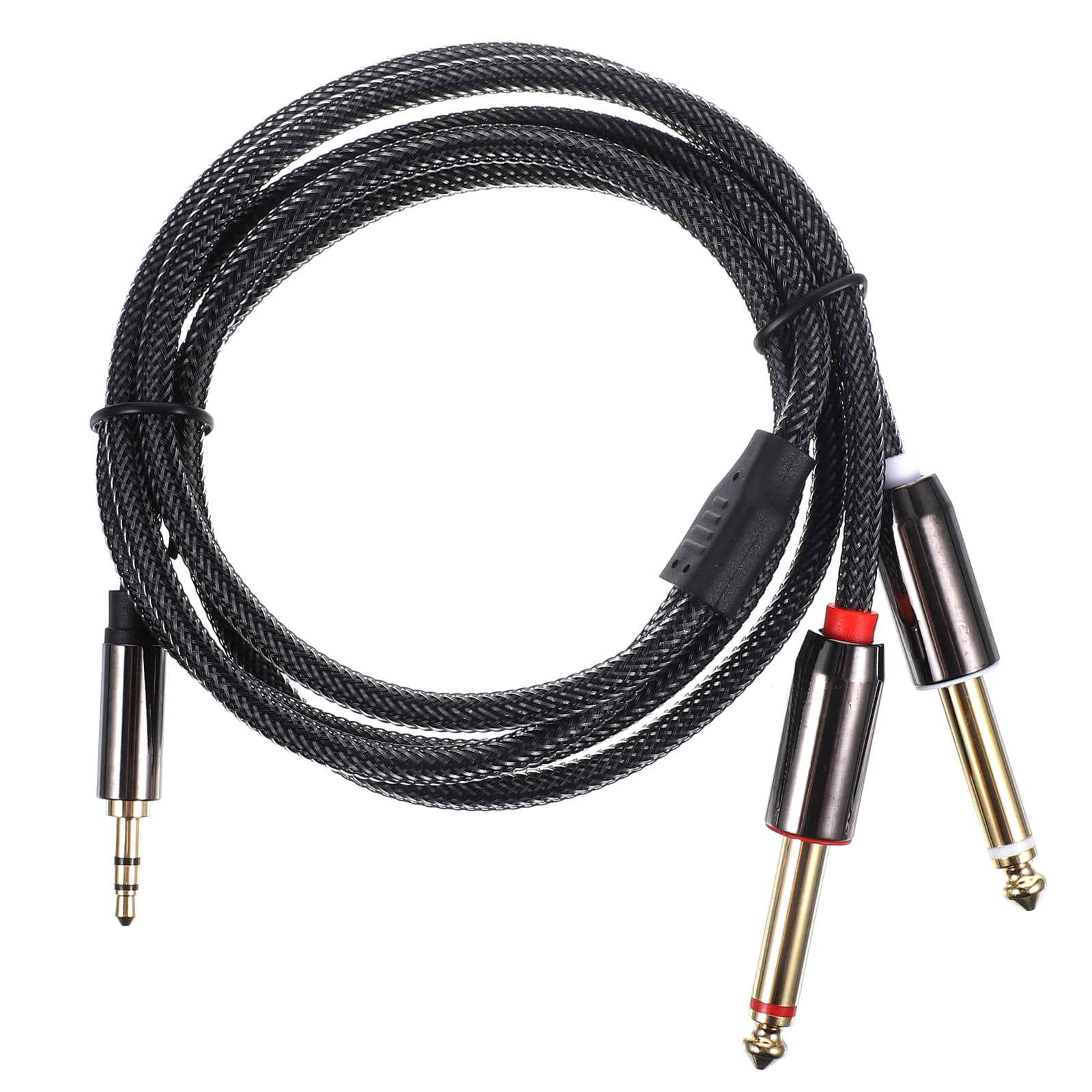 Ferencaa Audio Cable Splitter 1m 1/4 To Dual 3.5mm Cable Audio Cable ...