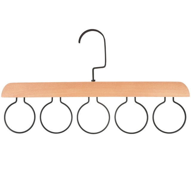 Ferencaa Multifunctional Wooden Scarf Closet Organizer Hanger Ties ...
