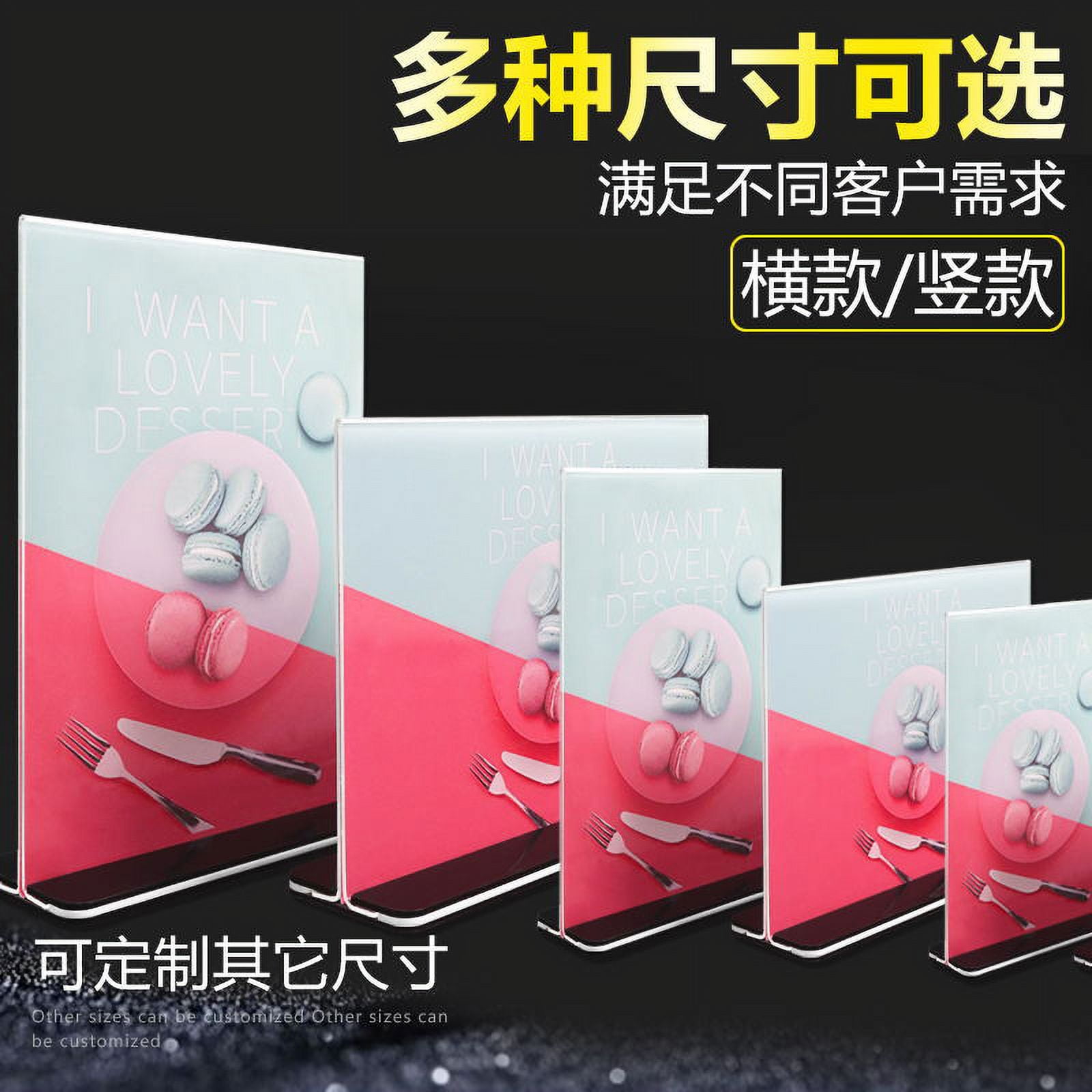 Ferencaa Sign Holder Transparent and Easy to Use Sign Stand Signs ...