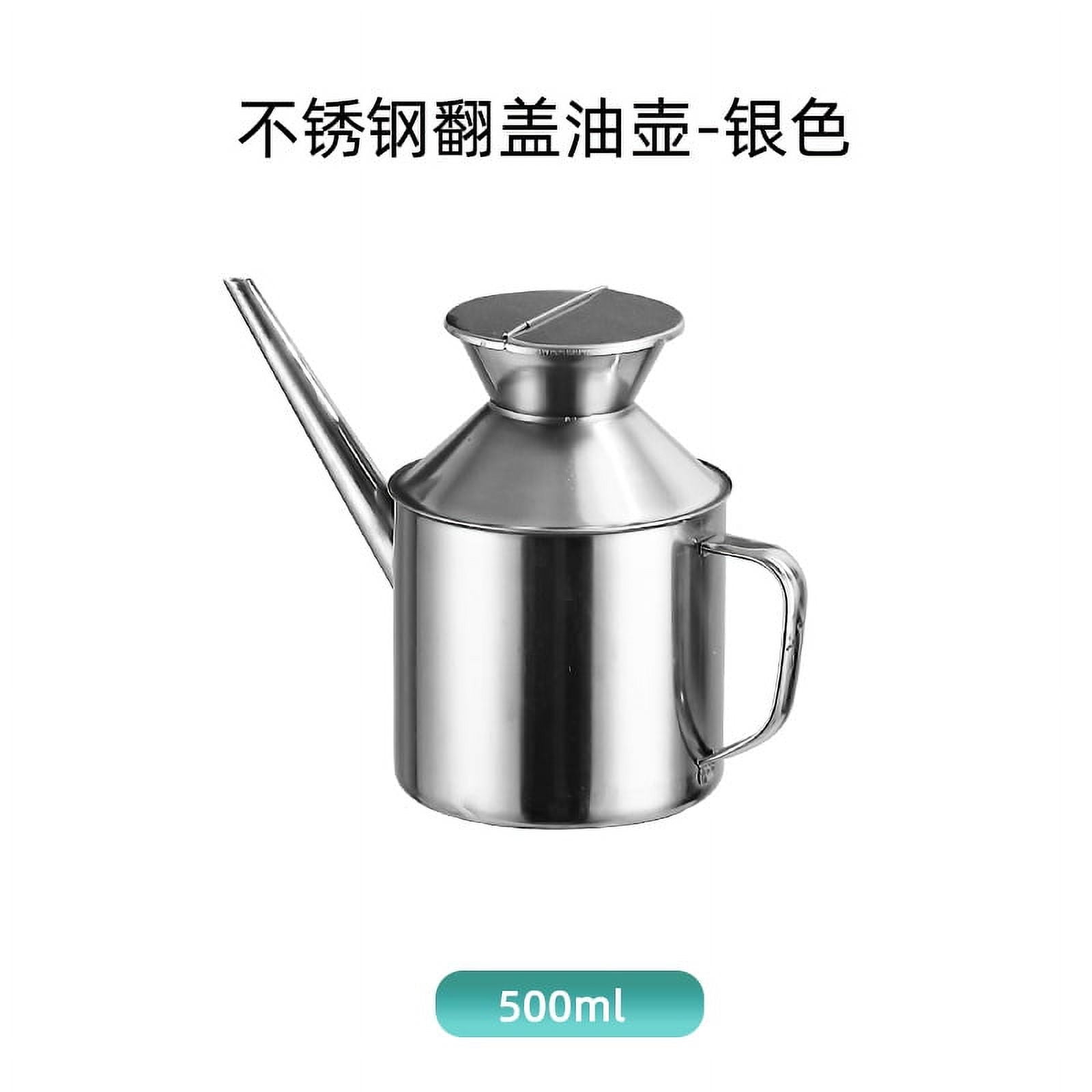 Ferencaa Stainless Steel Oil Storage Holder Kitchen Soy Sauce Dispenser ...