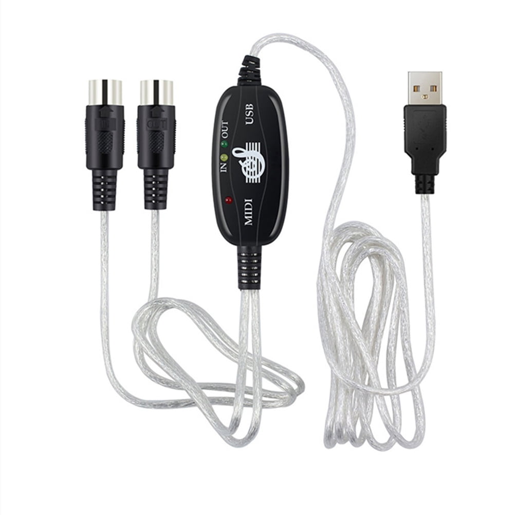 Ferencaa Usb in out MIDI Interface Cable Keyboard Adapter Connection ...