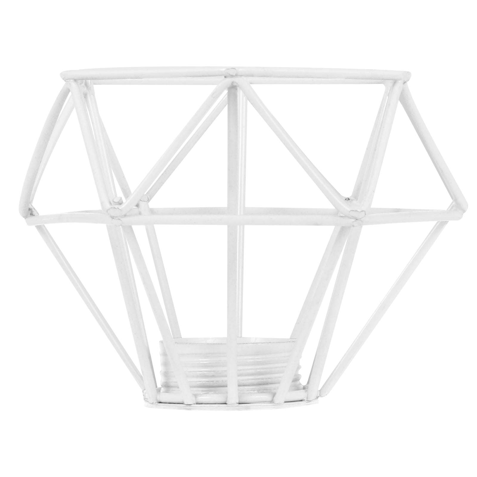 Ferencaa White Lighting Metal Lamp Guard Industrial Bulb Guard Shaped ...