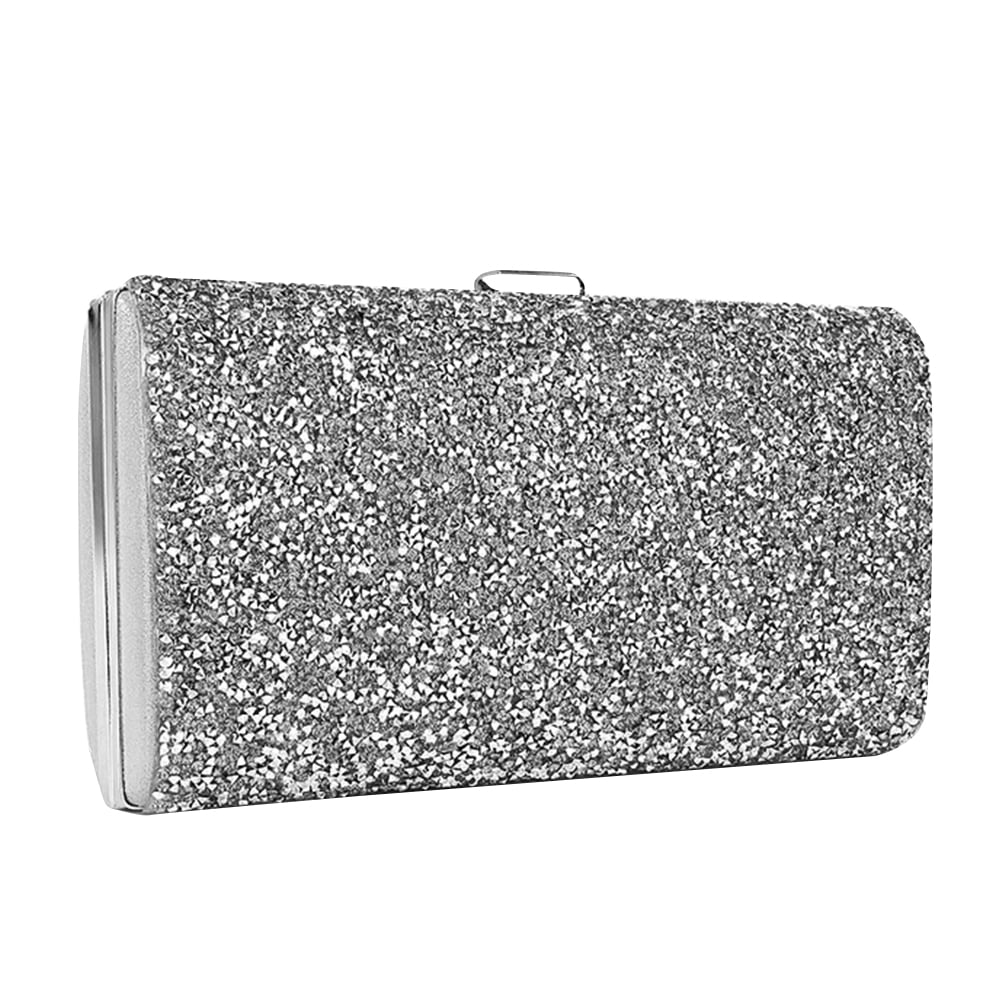 Ferencaa Women Evening Dazzling Hard Case Flap Clutch Purses Handbag ...