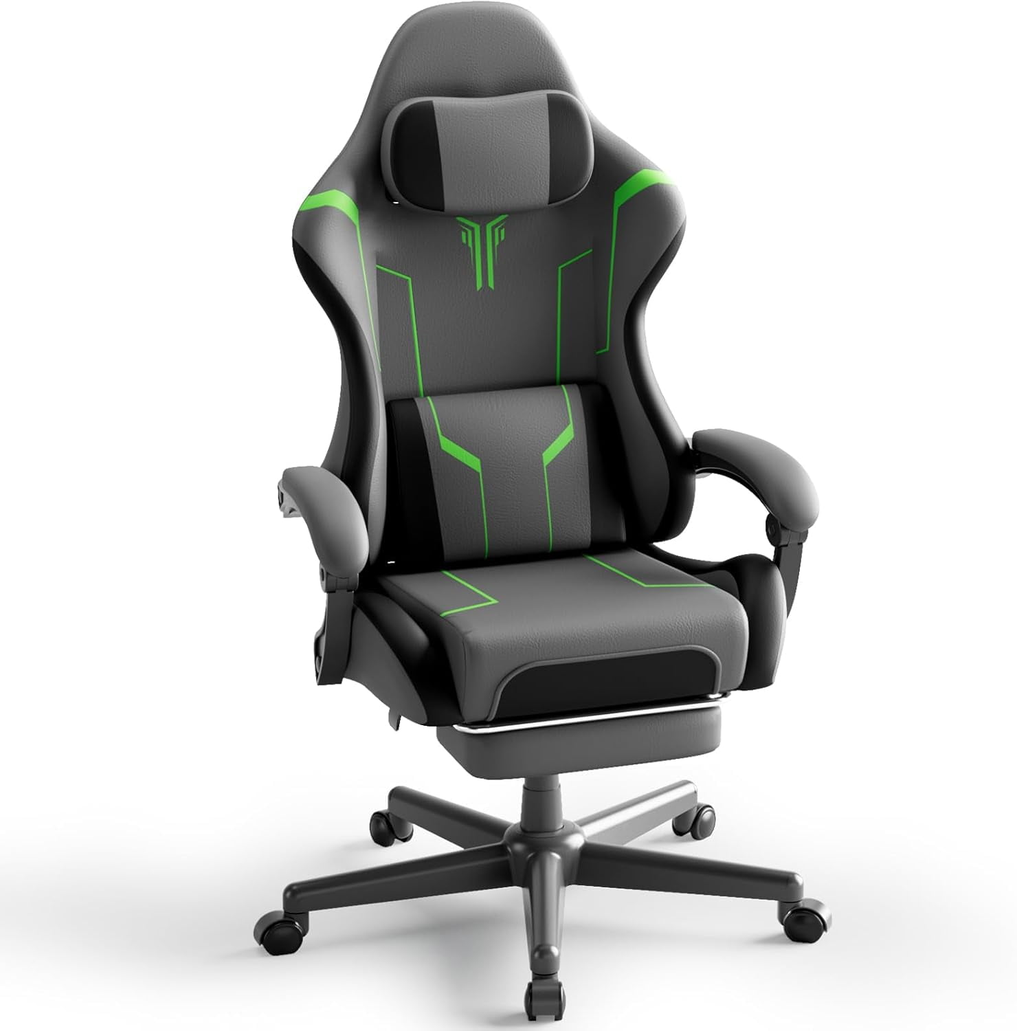 Ferghana PU Leather Gaming Chair, Ergonomic High Back Gamer Chair with ...