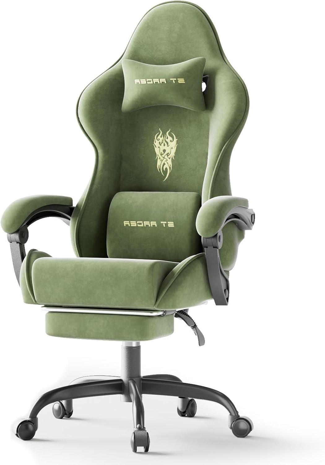 Ferghana Velvet Fabric Gaming Chair, Ergonomic Gamer Chair for Adult ...