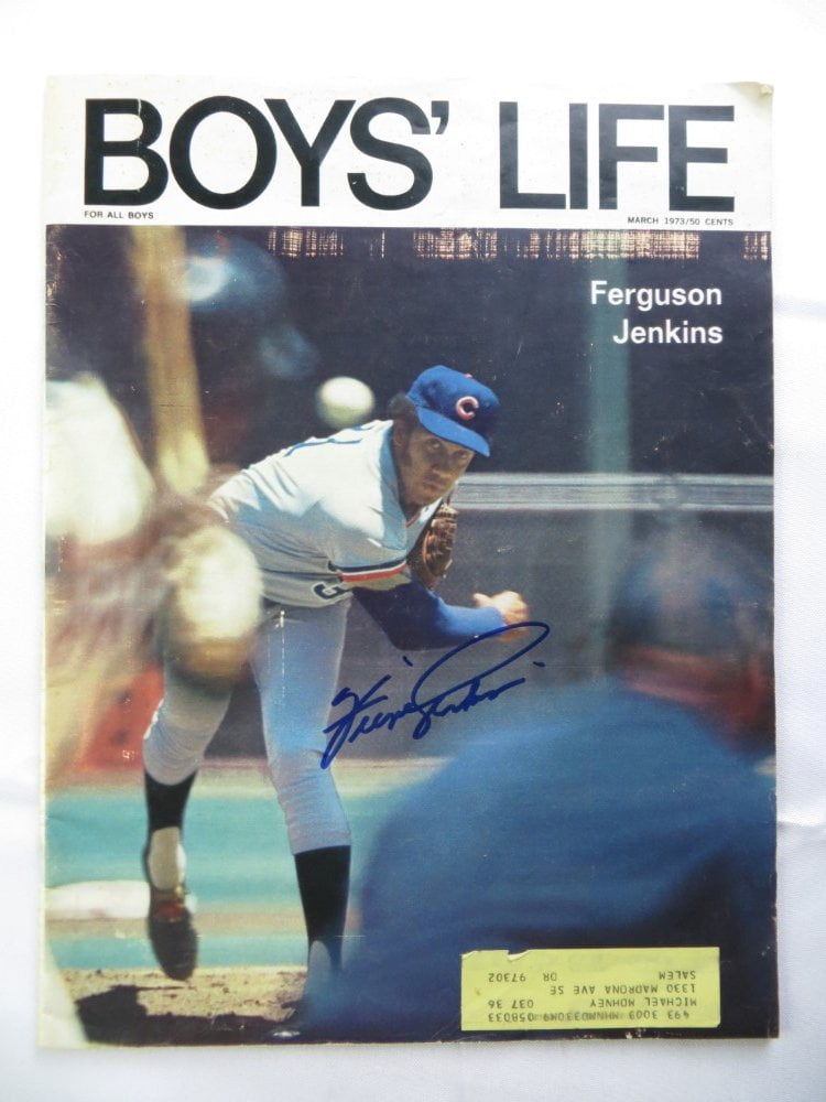 Fergie Jenkins Signed Autographed Magazine Boys' Life 1973 Cubs JSA ...