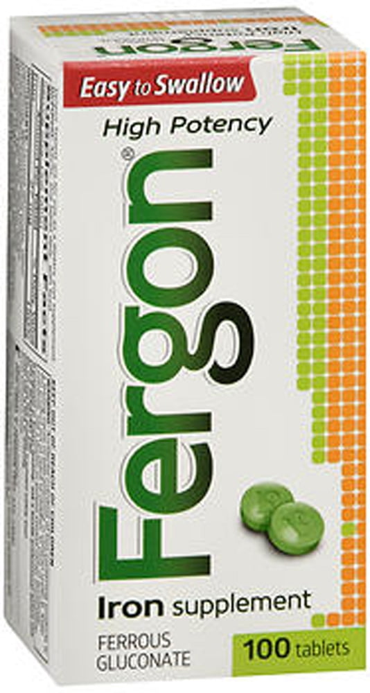 Fergon Iron Supplement Tablets 27 mg 100 ct - Walmart.com