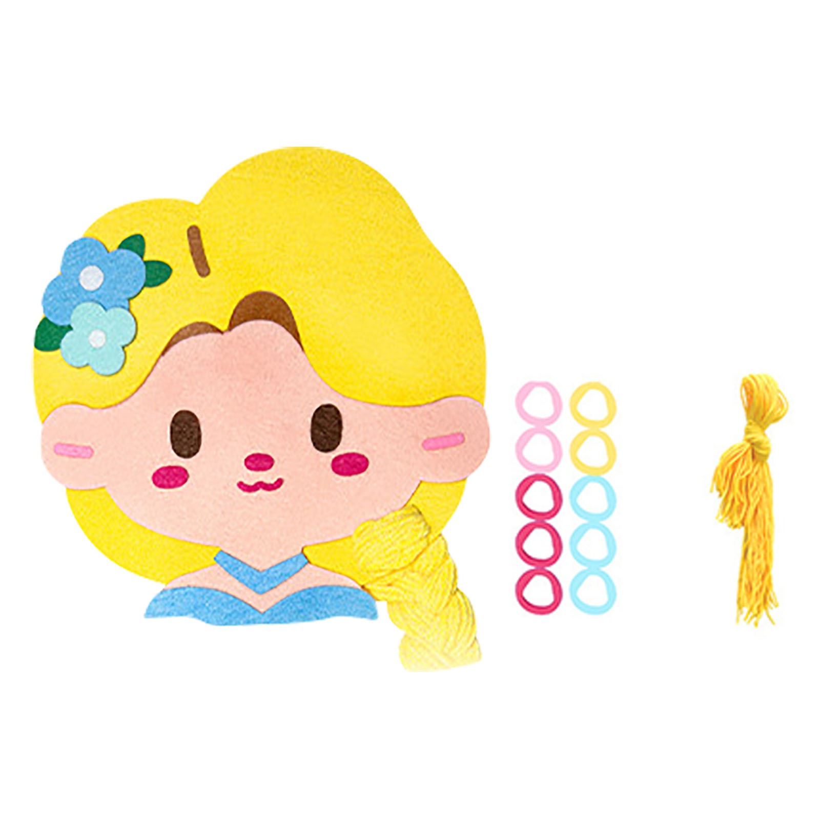 Ferjadq DIY Girls' Braid and Knitting Set Arts and Crafts for Kids and ...