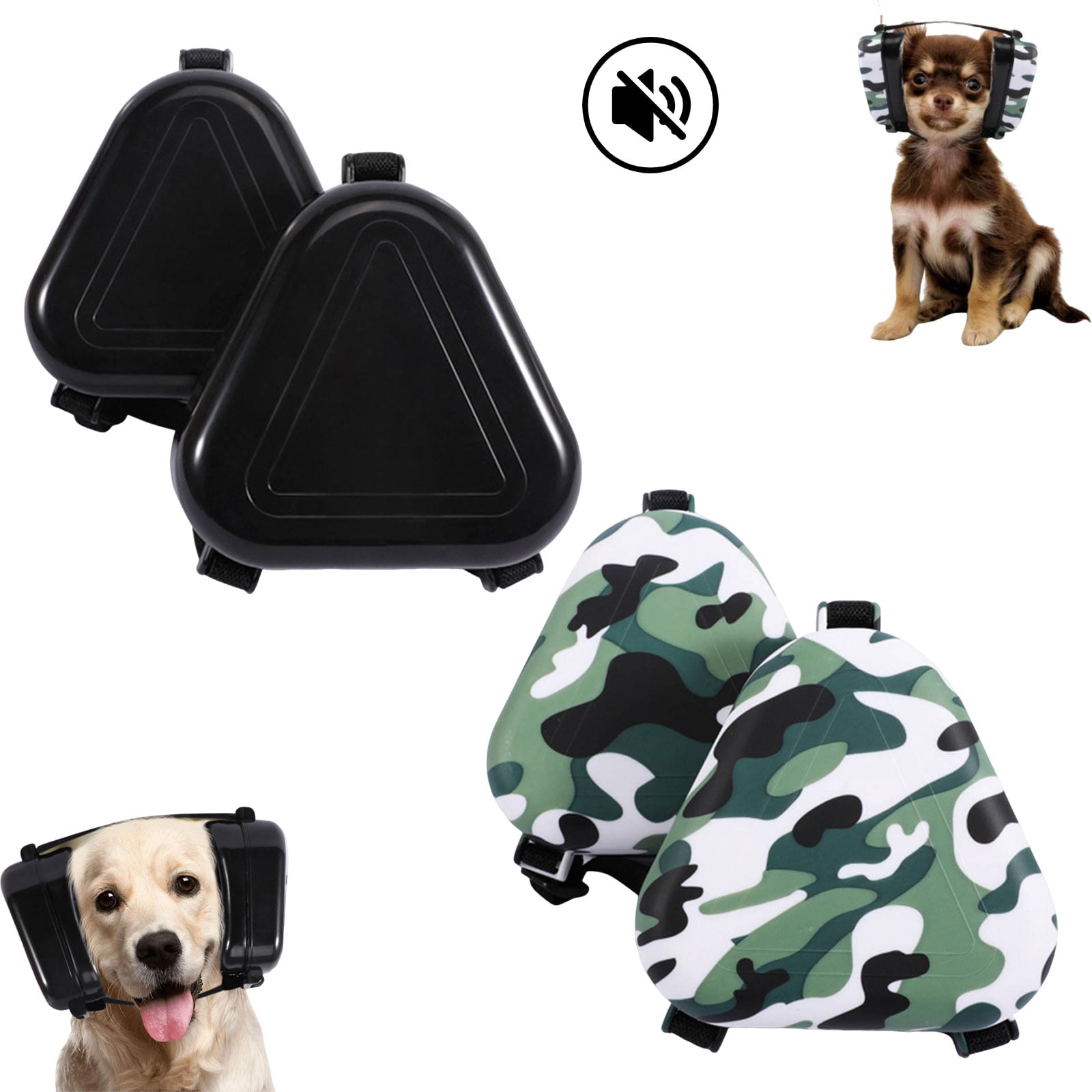 Ferjadq Dog Ear Muffs Puppy Noise Calming Cancelling Headphones Covers ...