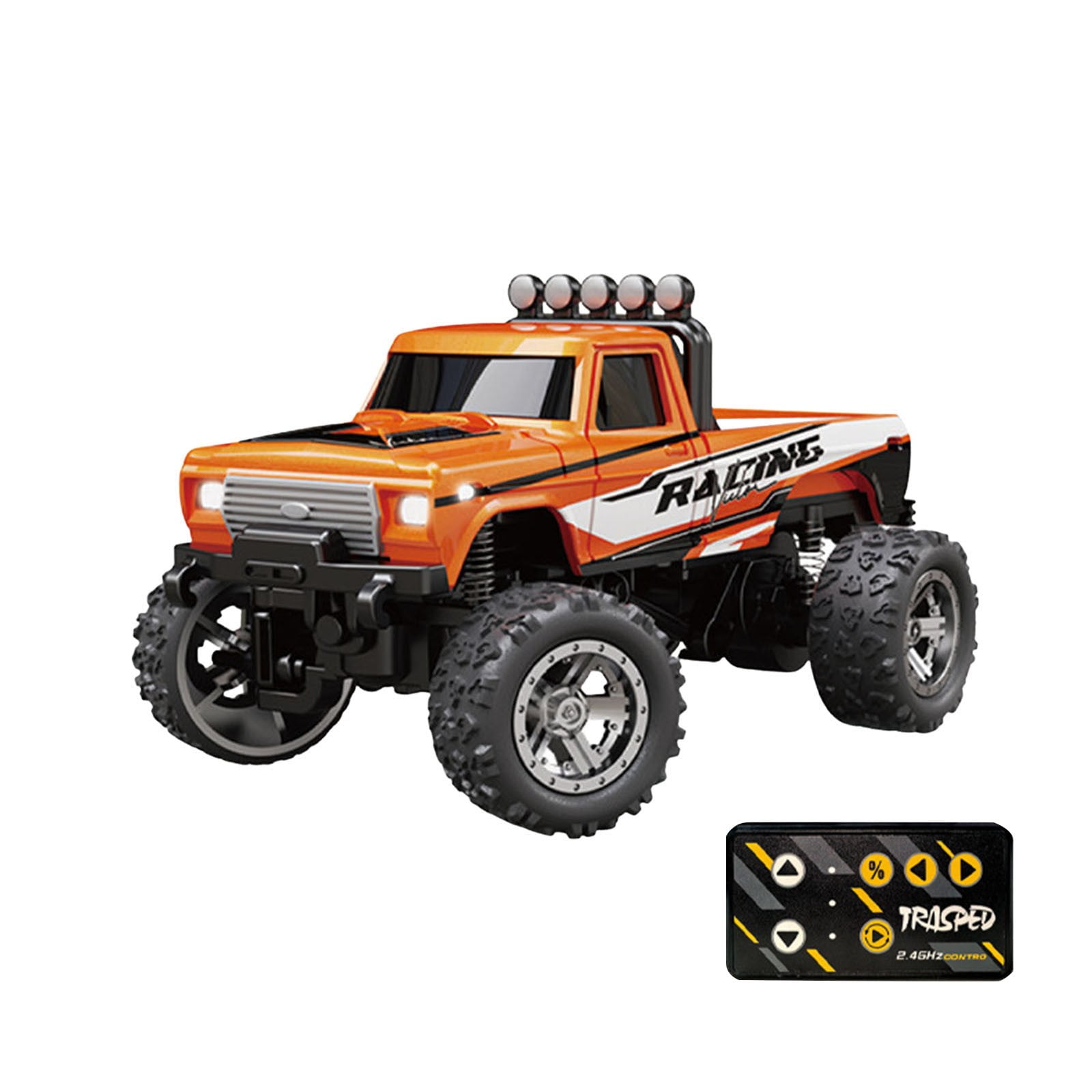 Ferjadq Mini Rc Monster Truck Remote Control Car 1:64 Scale Mini Trucks ...
