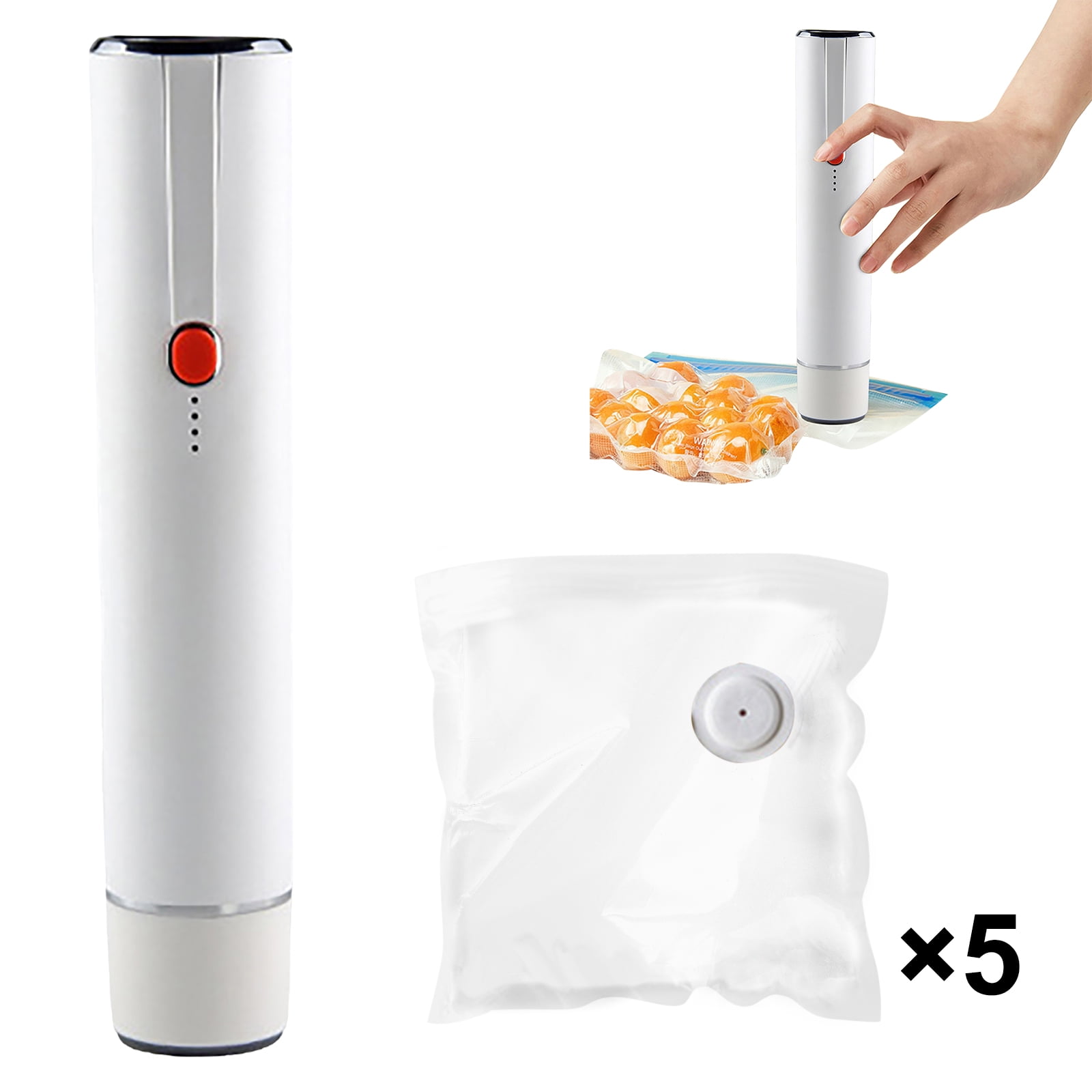 Ferjadq Vacuum Sealer Portable Food Seal Meal Machine Ultimate Suction ...