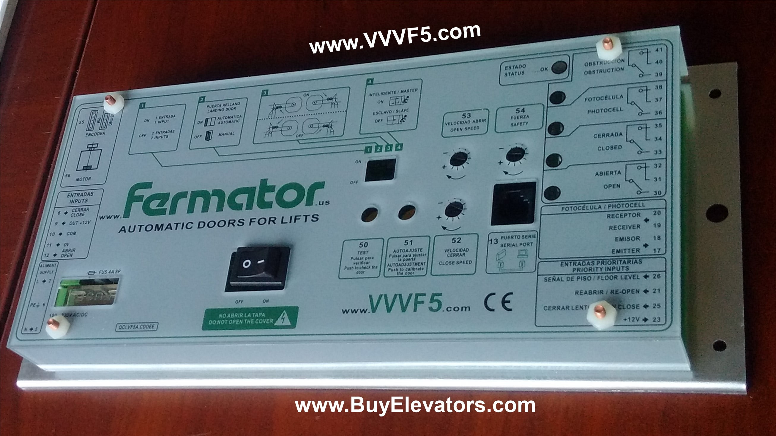 Fermator VVVF4+ , VVVF5 , VF5+ Door Controller for ROBUSTA PM, Buy Elevators - Walmart.com