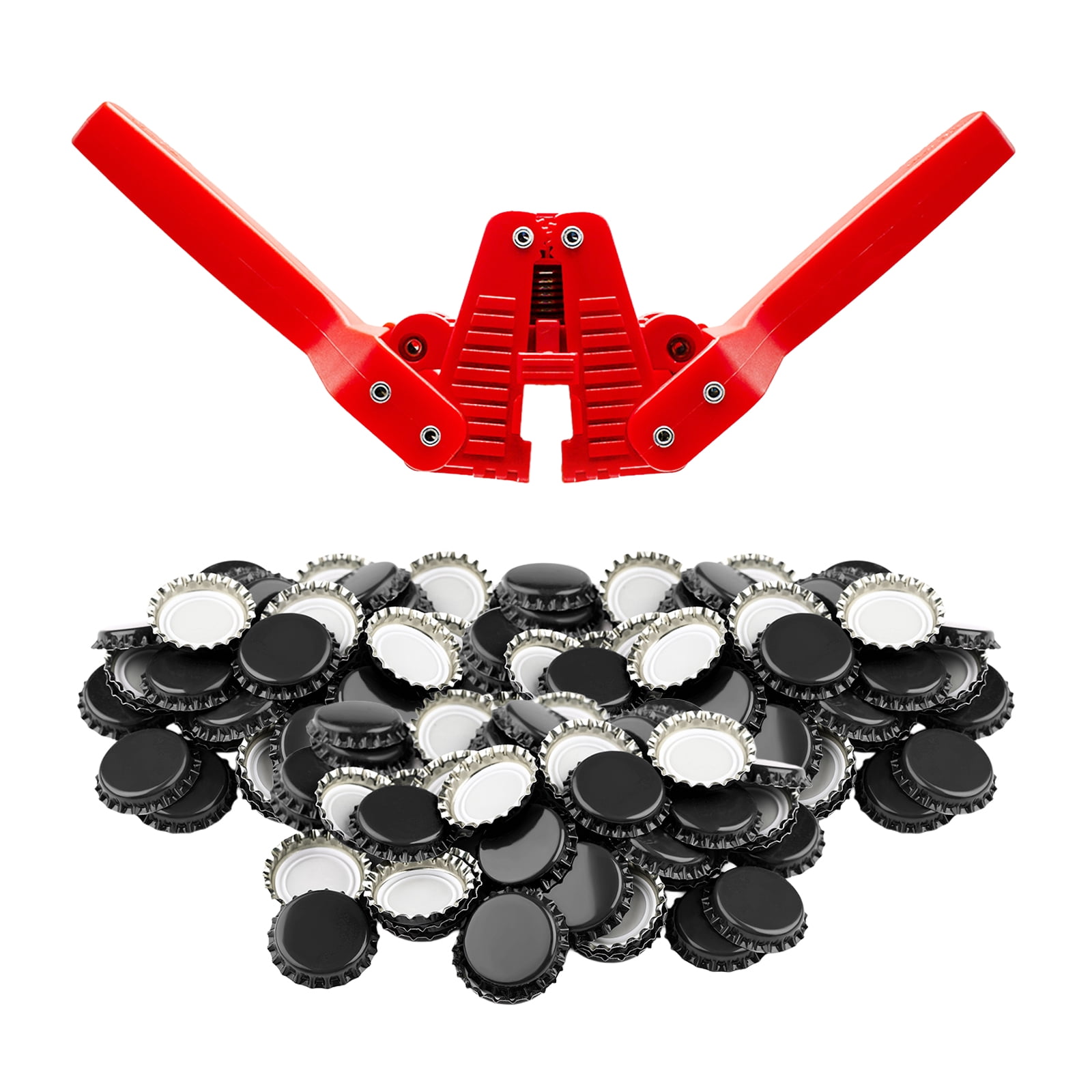 Fermentaholics Beer Bottle Capper & Lid Set – Double Wing Capping Tool ...