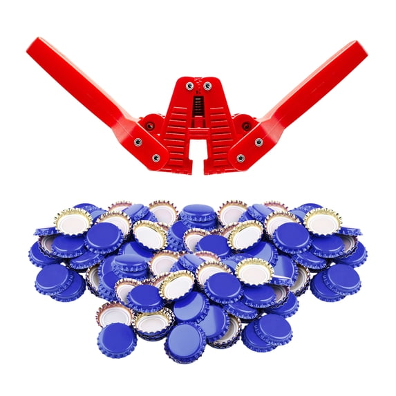 Fermentaholics Beer Bottle Capper & Lid Set – Double Wing Capping Tool ...