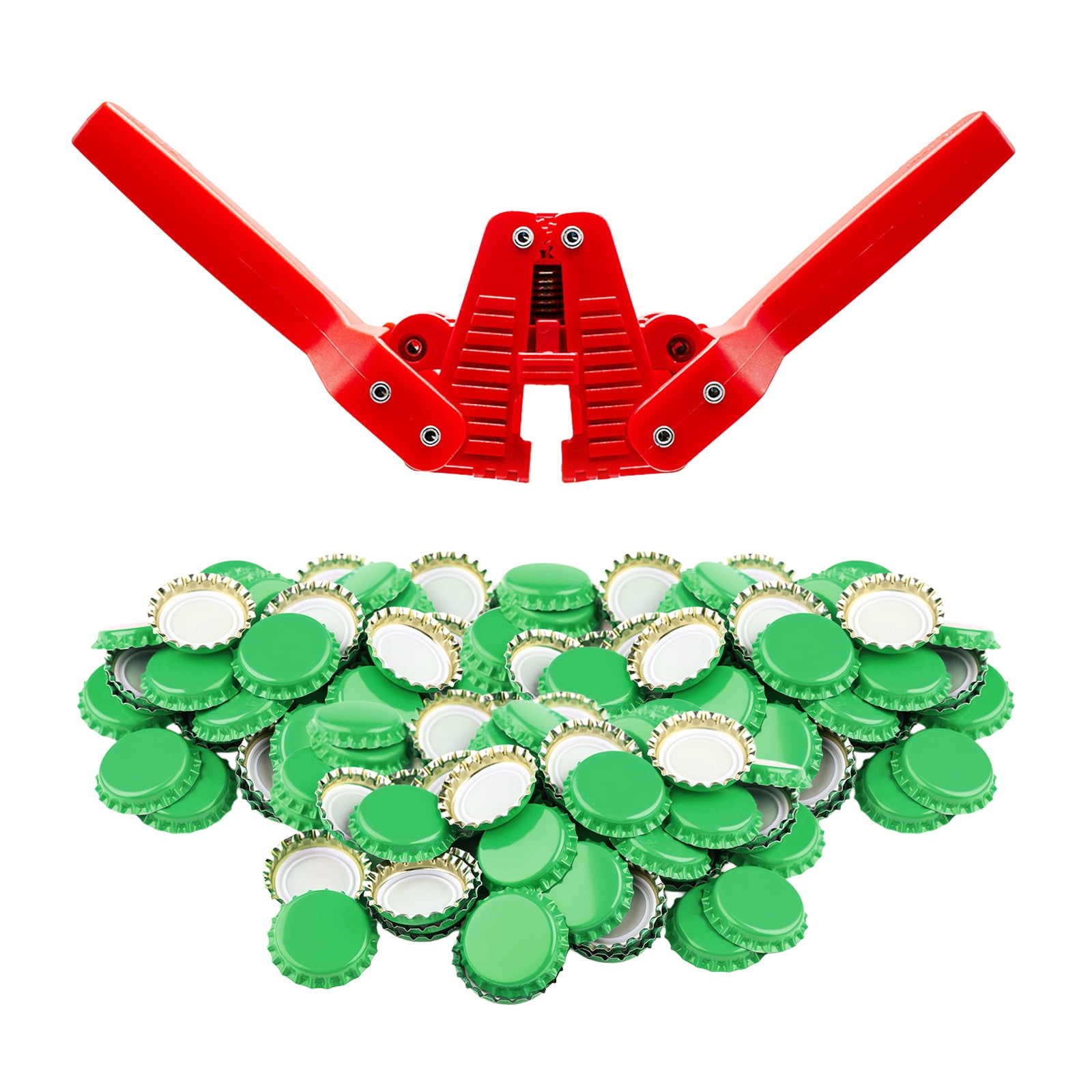 Fermentaholics Beer Bottle Capper & Lid Set – Double Wing Capping Tool ...