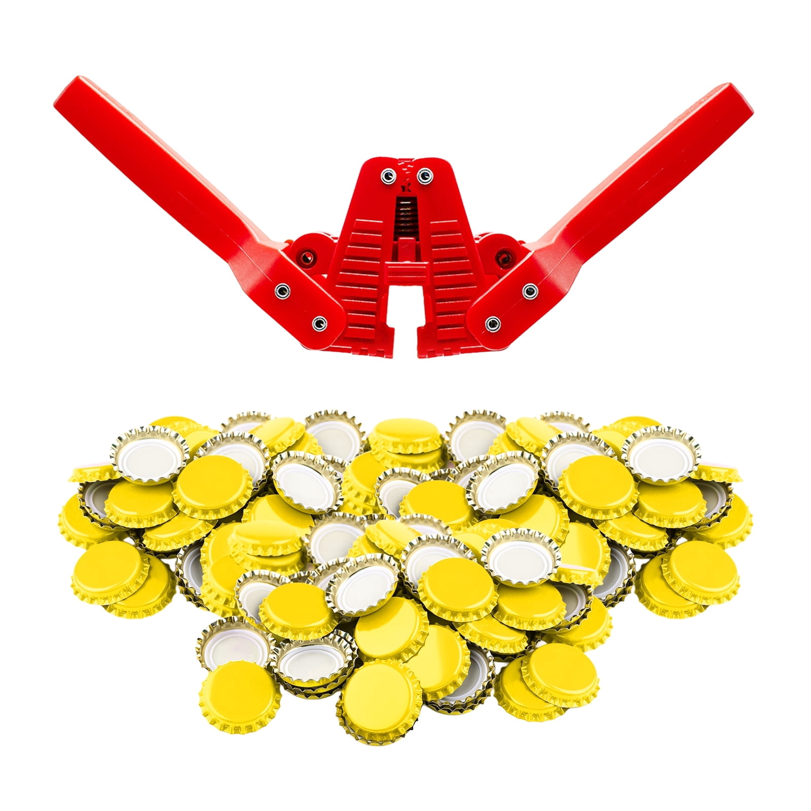 Fermentaholics Beer Bottle Capper & Lid Set – Double Wing Capping Tool ...