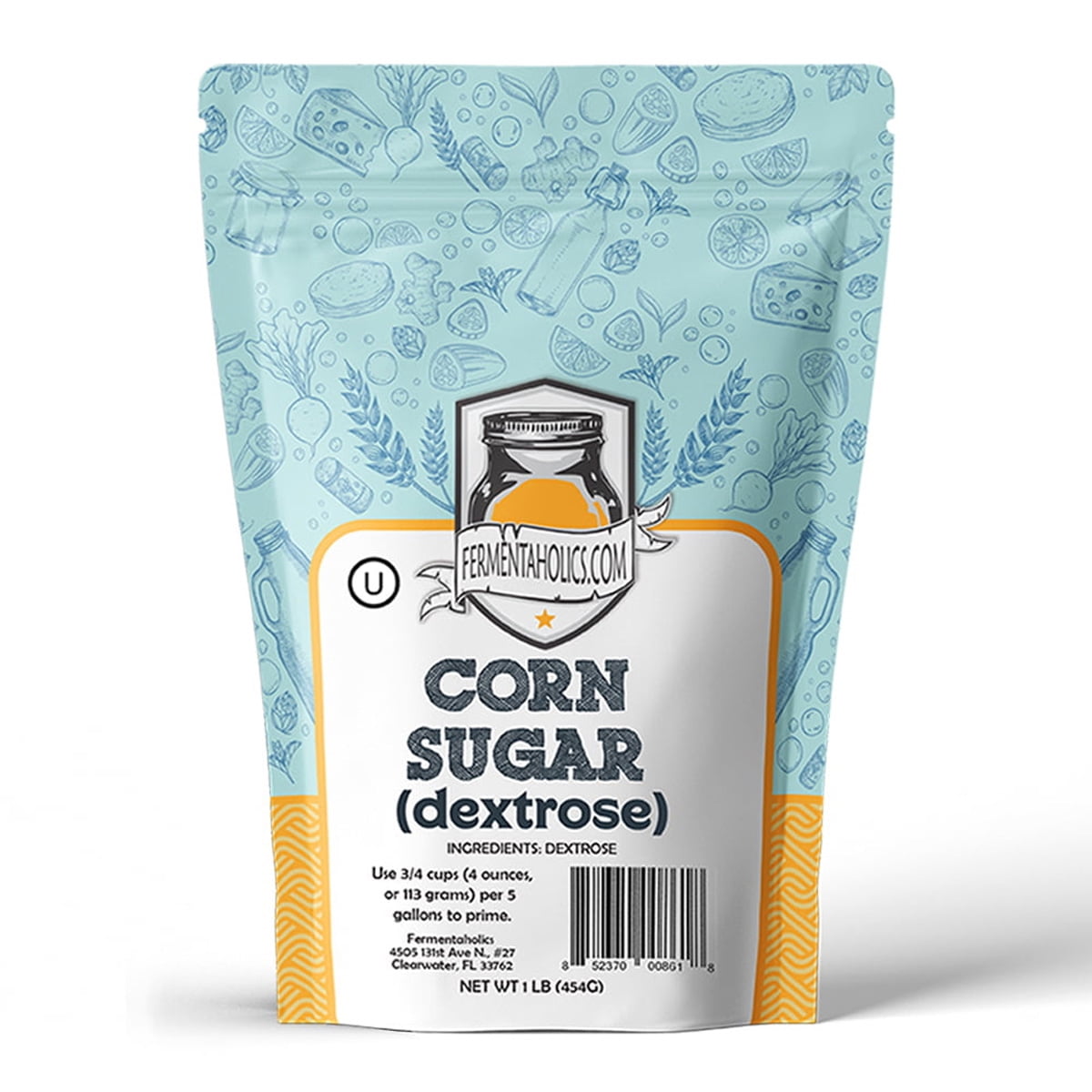 Fermentaholics Dextrose Corn Sugar for Brewing Dextrose Powder 1lb Bag ...
