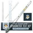 Fermentaholics Triple Scale Hydrometer Test Kit for Homebrewers with ...