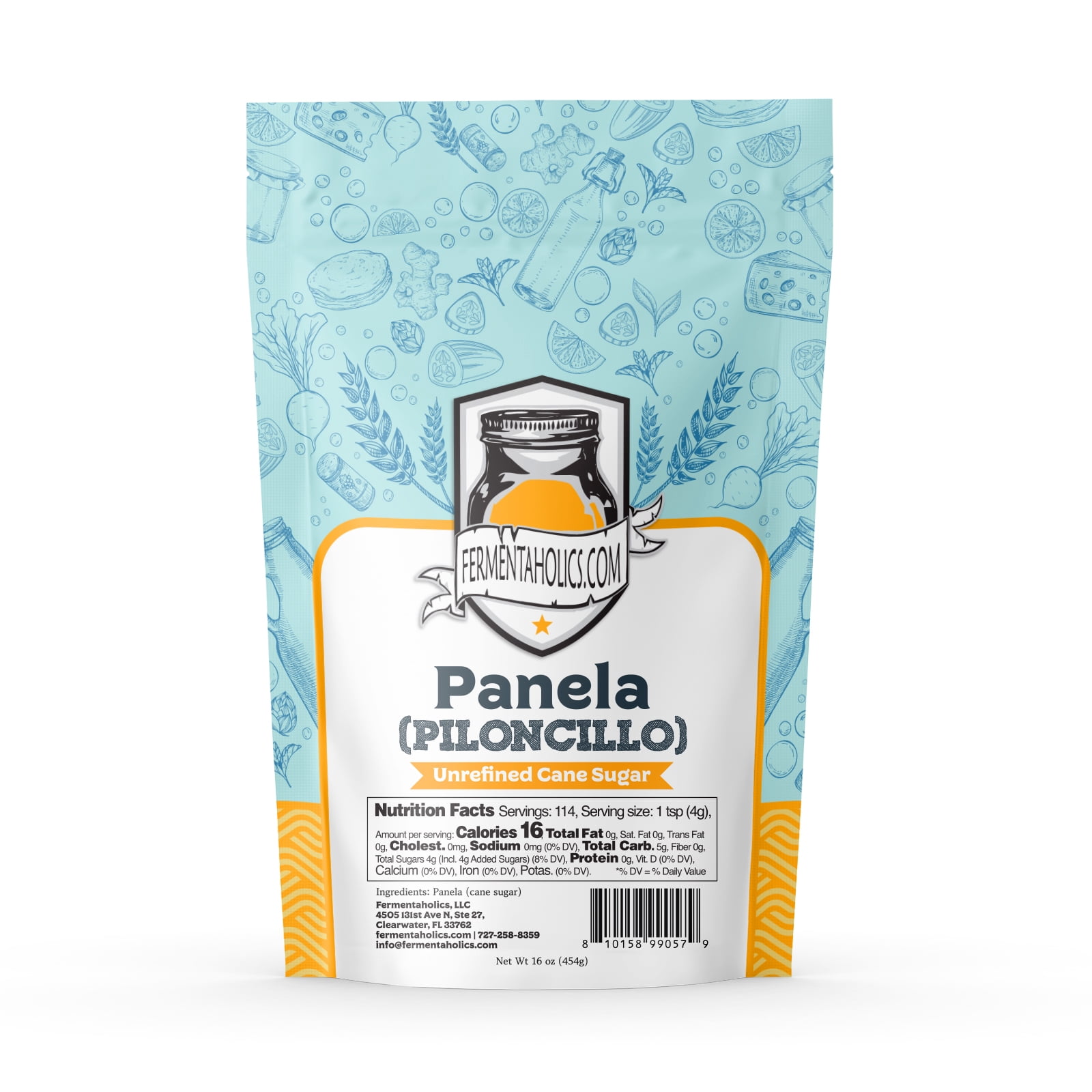 Fermentaholics Panela Piloncillo – 1 LB - Unrefined Cane Sugar ...