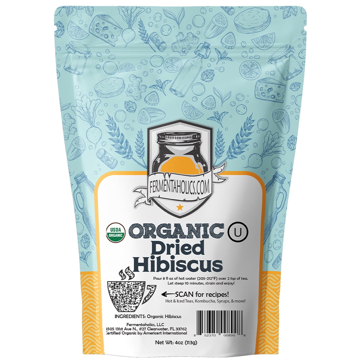 Fermentaholics USDA Certified Organic Dried Hibiscus Flowers - Walmart.com