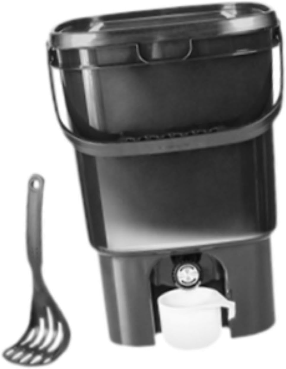 Fermentation Barrel Composting Container 21L with Lid Space Saving ...