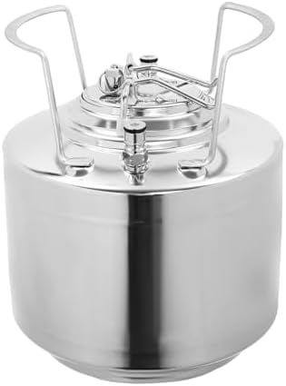 Fermentation Vat, Stainless Steel Beer Brewing Kegs 1.6 Gallon Mini ...