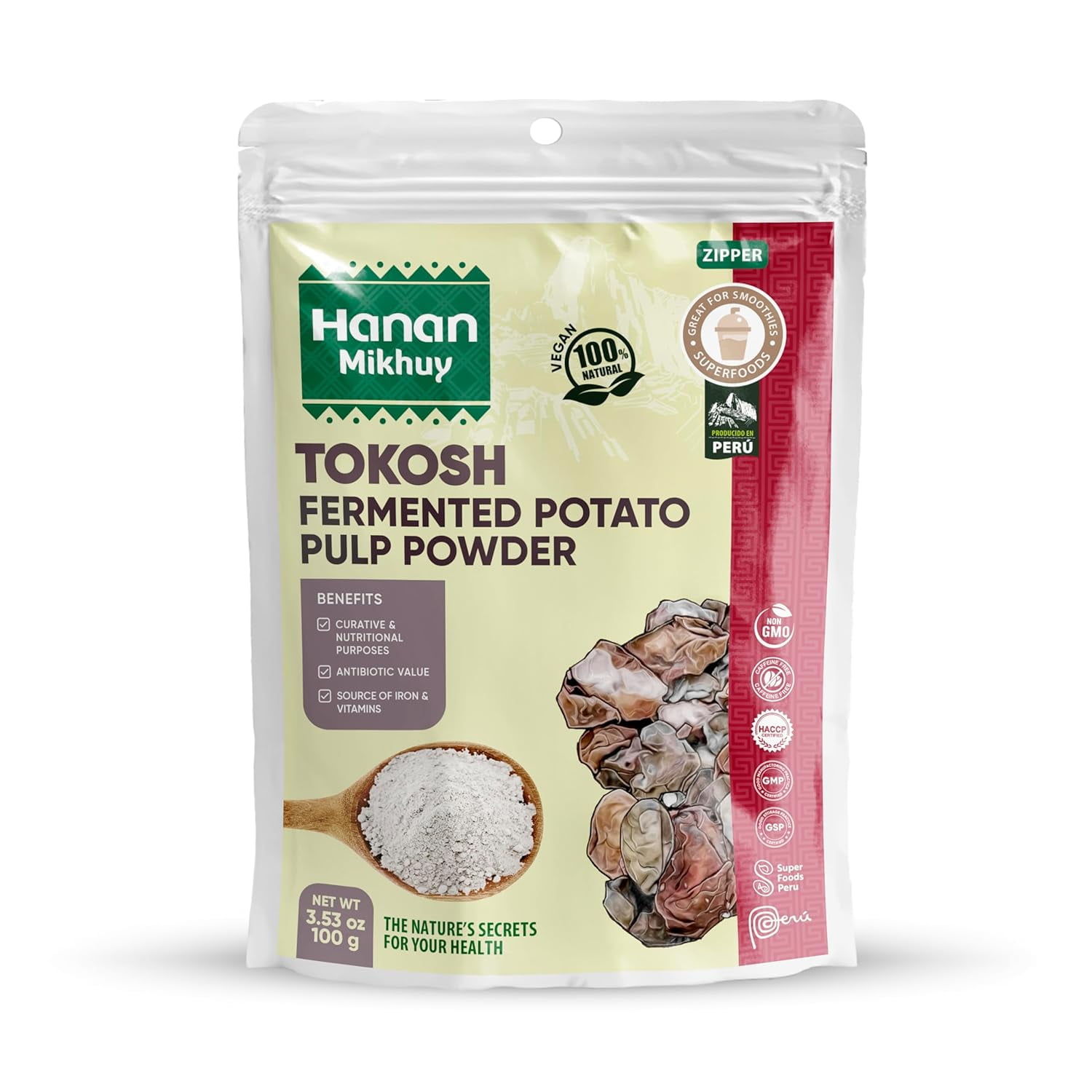 Fermented Potato Pulp (Tokosh) Powder (Molido) from Peru Andes 100% ...