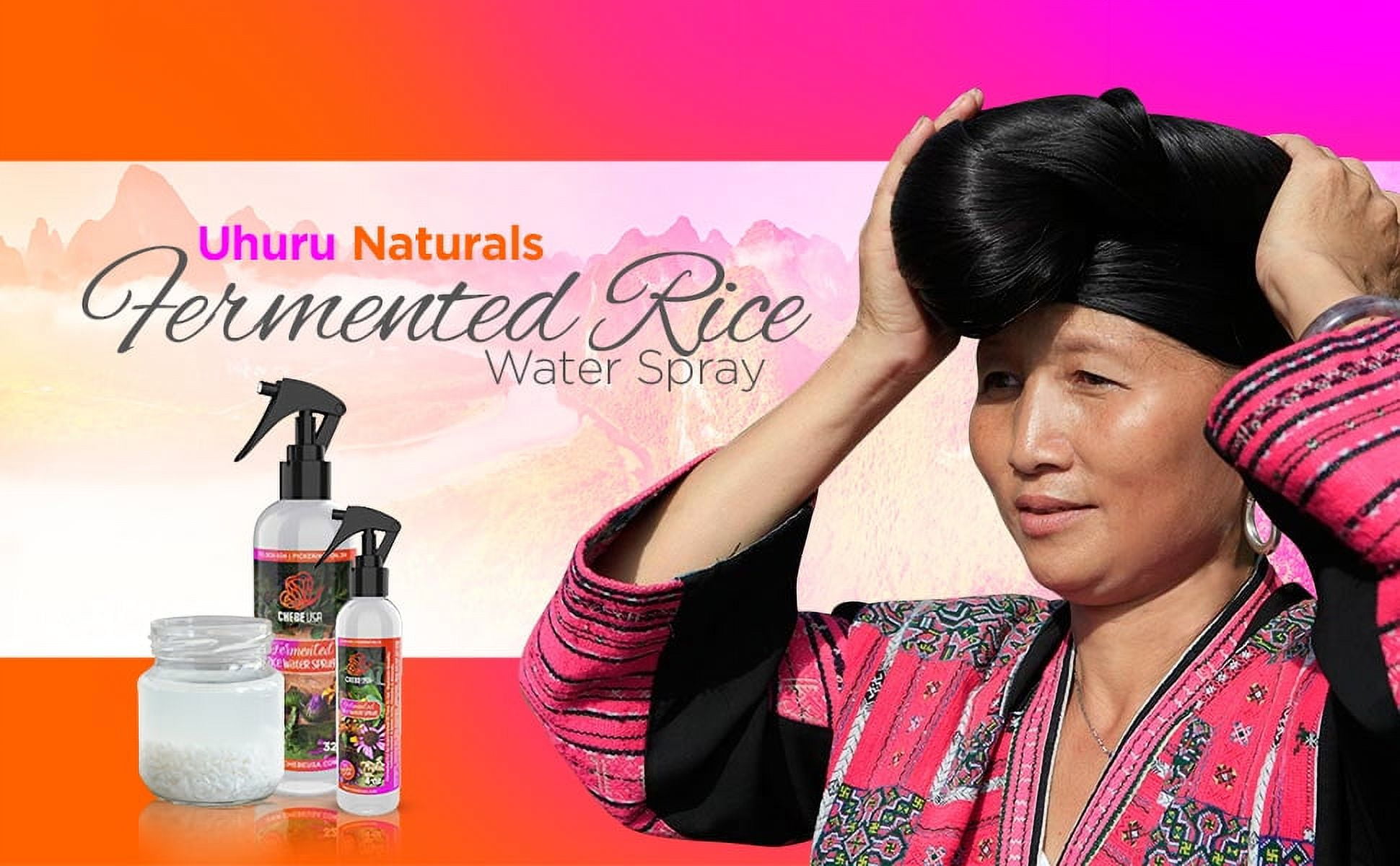 Fermented Rice Water (8 oz.) with Amino Acids for Hair Strengthening ...