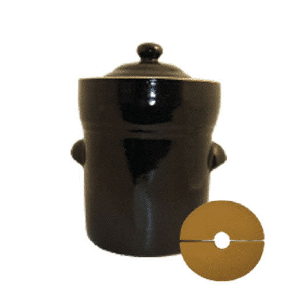 Fermenting Crock with Stone, 5-Liter - Walmart.com