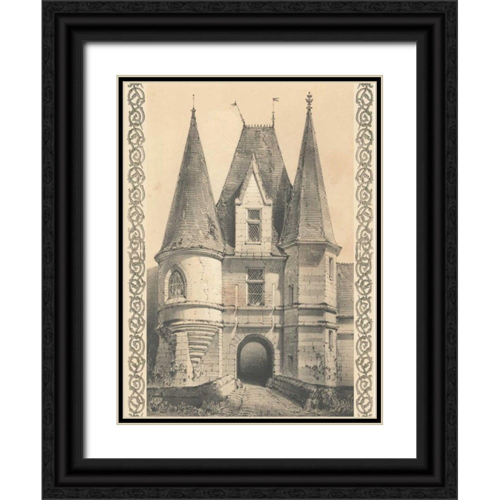 Fermin Cassas, Louis 11x14 Black Ornate Wood Framed with Double Matting ...