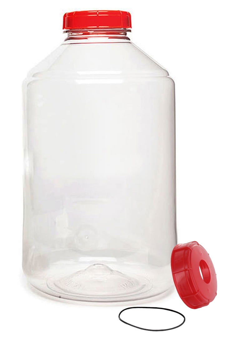 Fermonster PET Plastic 7 Gallon Wide Mouth Carboy With Extra Lid and Gasket - Walmart.com