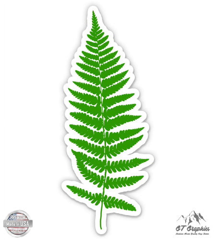Fern Leaf - 12" Vinyl Sticker Waterproof Decal - Walmart.com