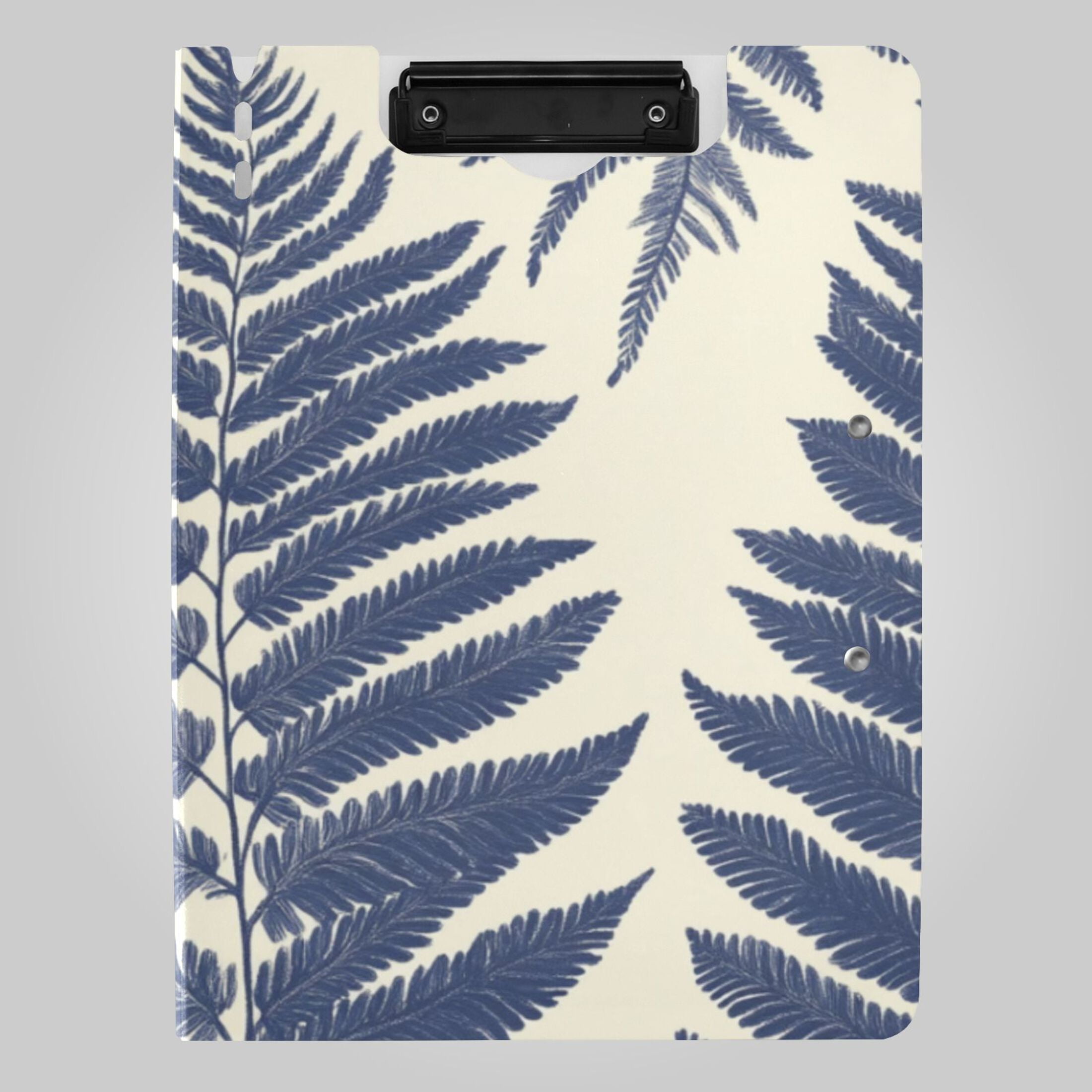 Fern Leaves Elegant Foldable Binder Folder Clipboard with Pen Slot ...