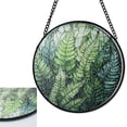 Fern Plant Stained Glass Suncatcher, Botanical Window Hanging ...
