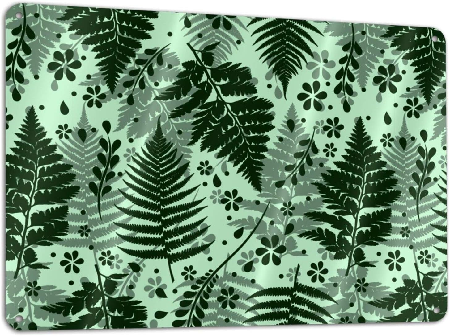 Fern Tin Signs Wall Decor for Bars,Restaurants,Cafes Pubs Metal Tin ...