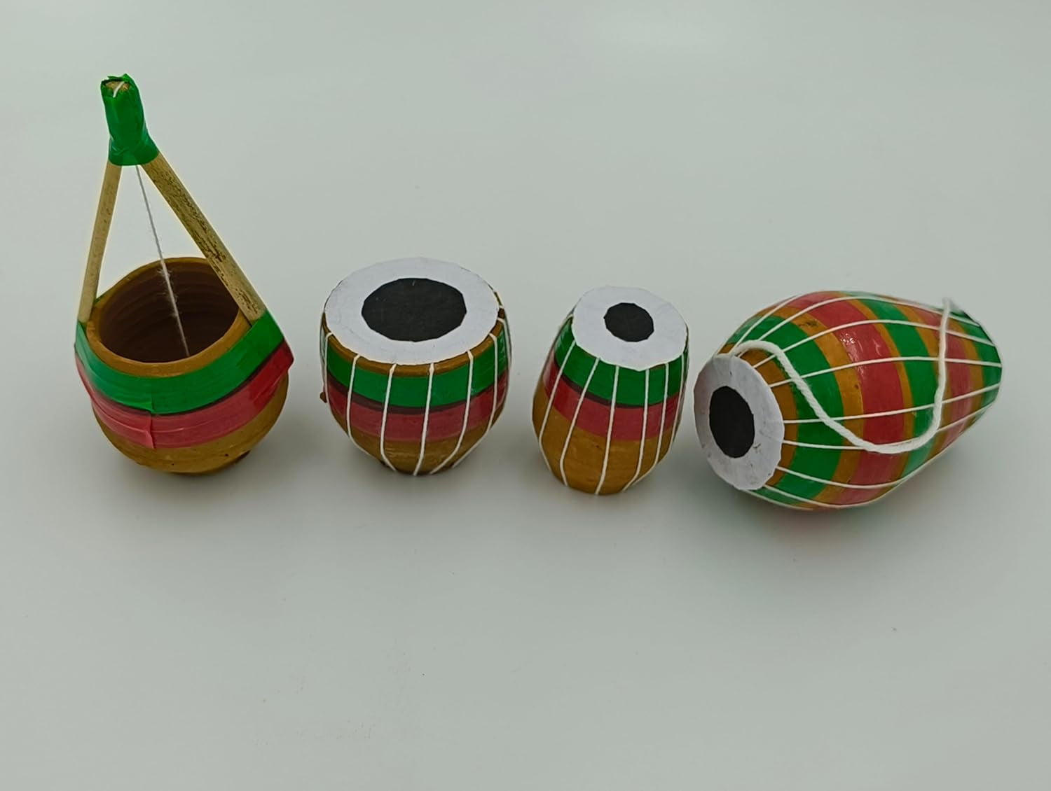 FernHaus Handcrafted Terracotta Clay Musical Instrument Showpiece Set 1 ...