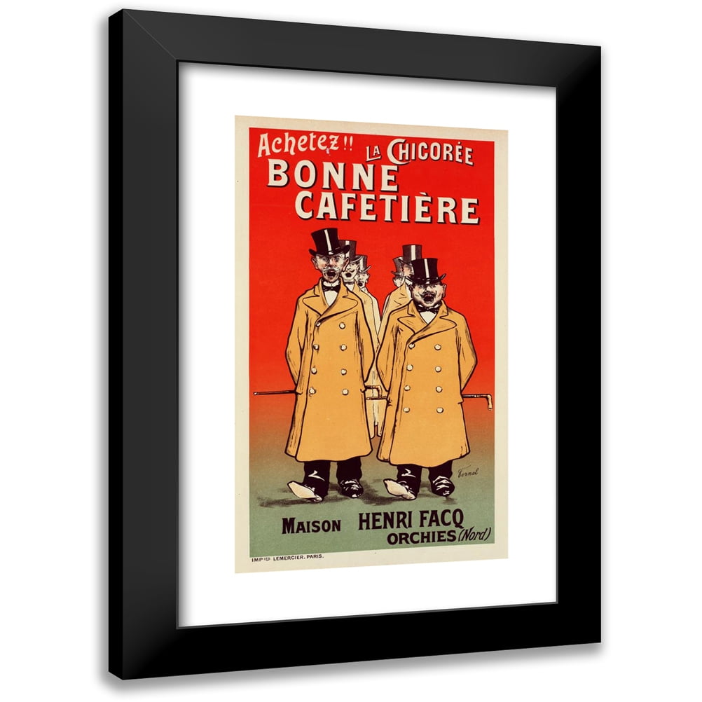 Fernand Fernel 10x14 Black Modern Framed Museum Art Print Titled ...