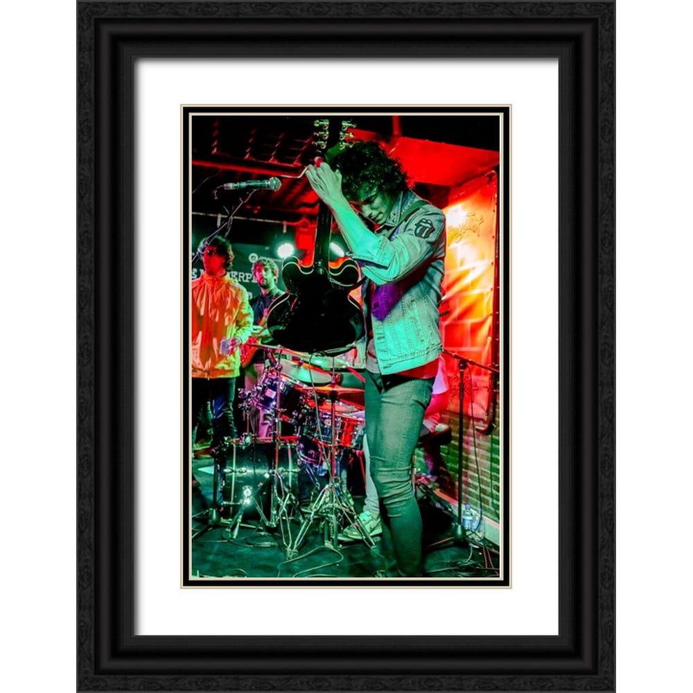 Fernandez Del, Sergio 17x24 Black Ornate Wood Framed with Double ...