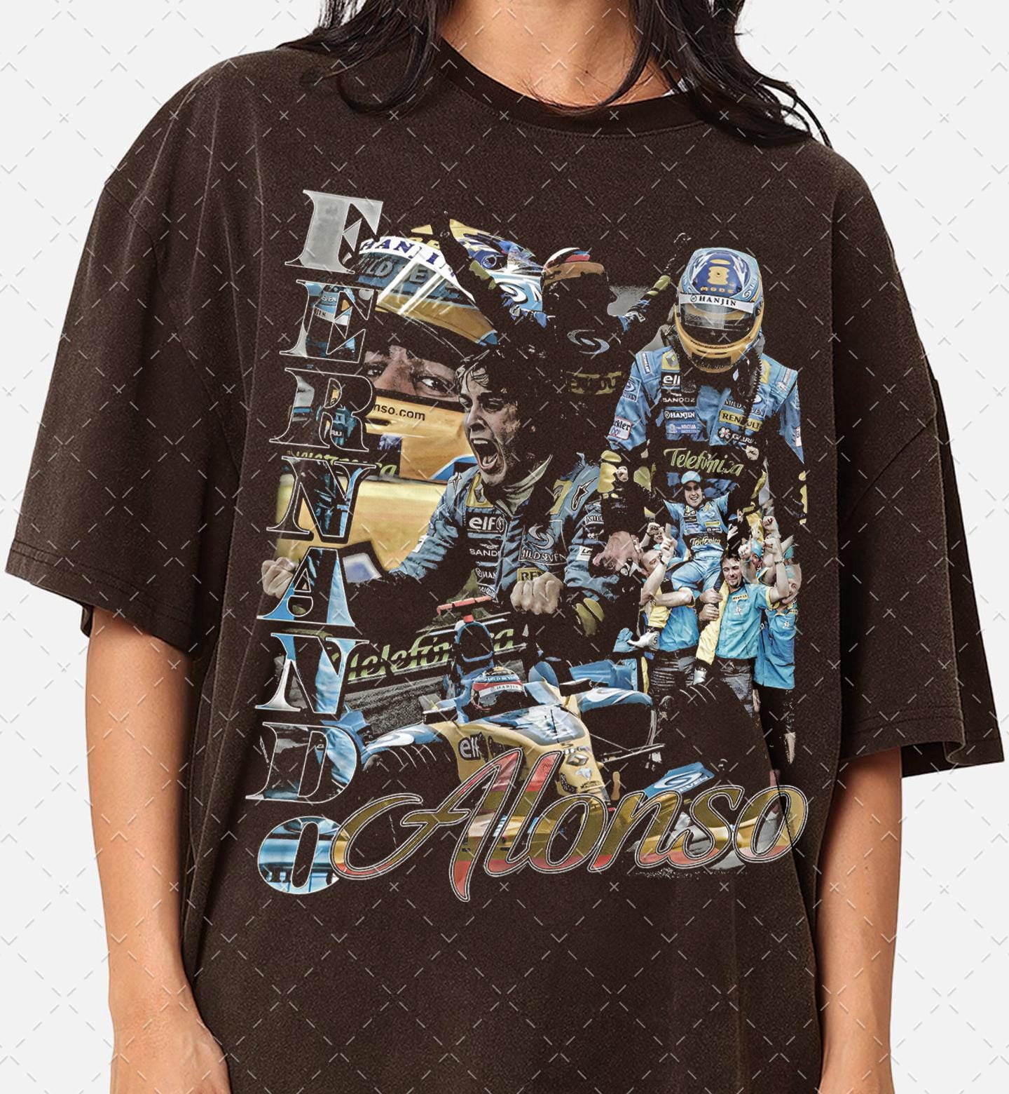 Fernando! Alonso 90s Graphic Tee: Formula One Racing Unisex T-Shirt ...