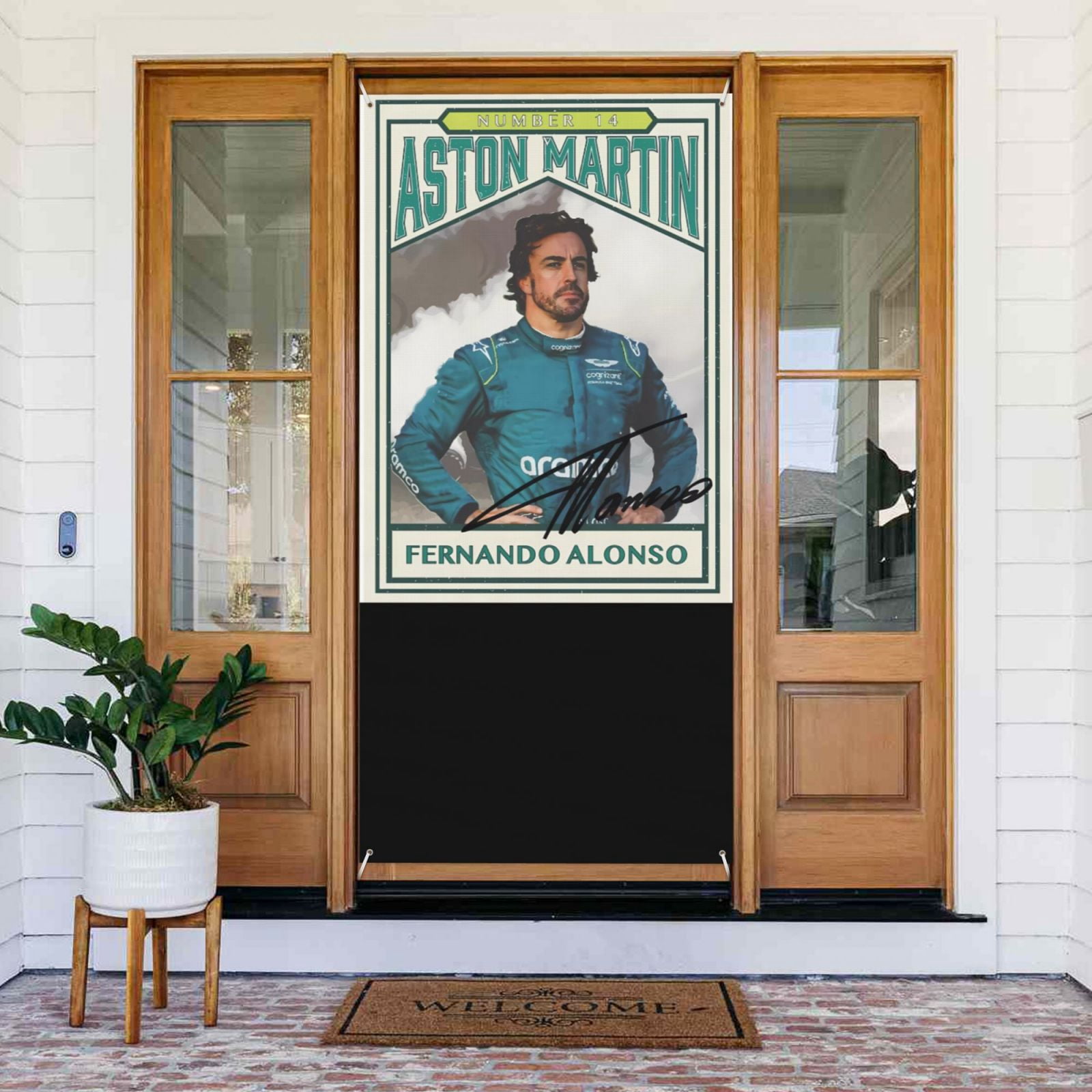 Fernando Alonso Door Decoration Banner,Decorations Outdoor Front Porch ...