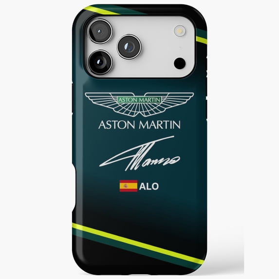 Fernando Alonso F1 Aston Martin Racing Motorsport Case for iPhone 11 12 ...