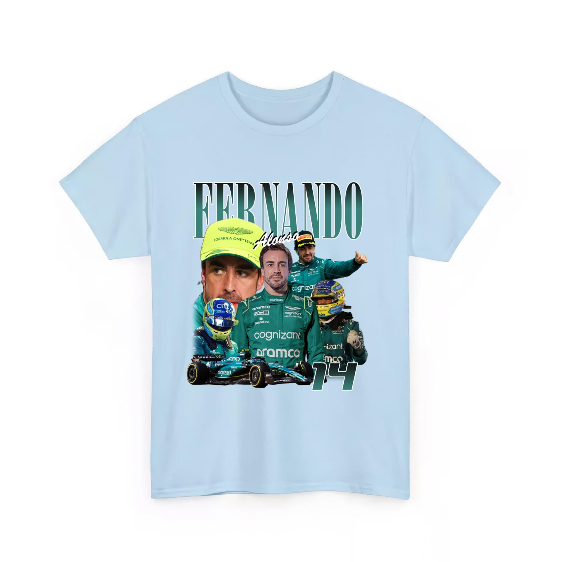 Fernando Alonso Retro 90s Style Unisex T-Shirt F1 Tee Aston Martin F1 ...