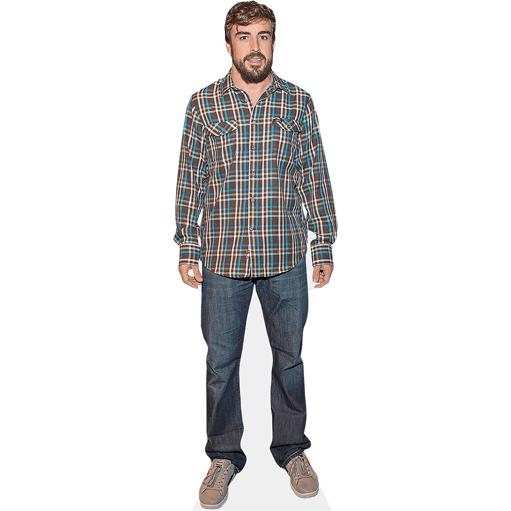 Fernando Alonso (Shirt) Mini Cardboard Cutout Standee - Walmart.com