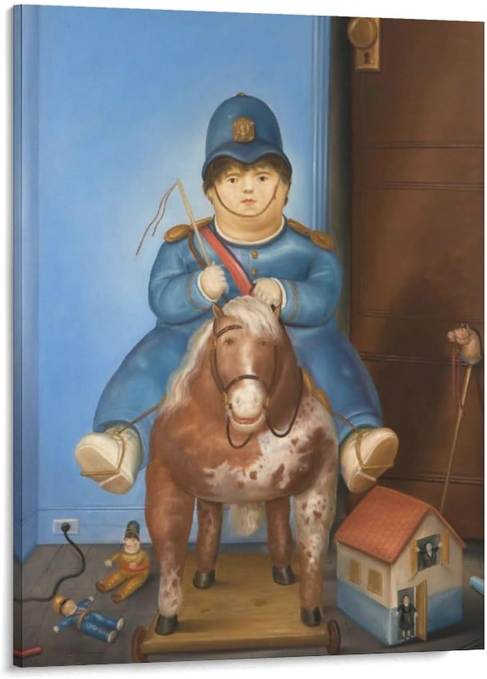 Fernando Botero Child on Horse Paintings Wall Art Poster 2 Picture ...