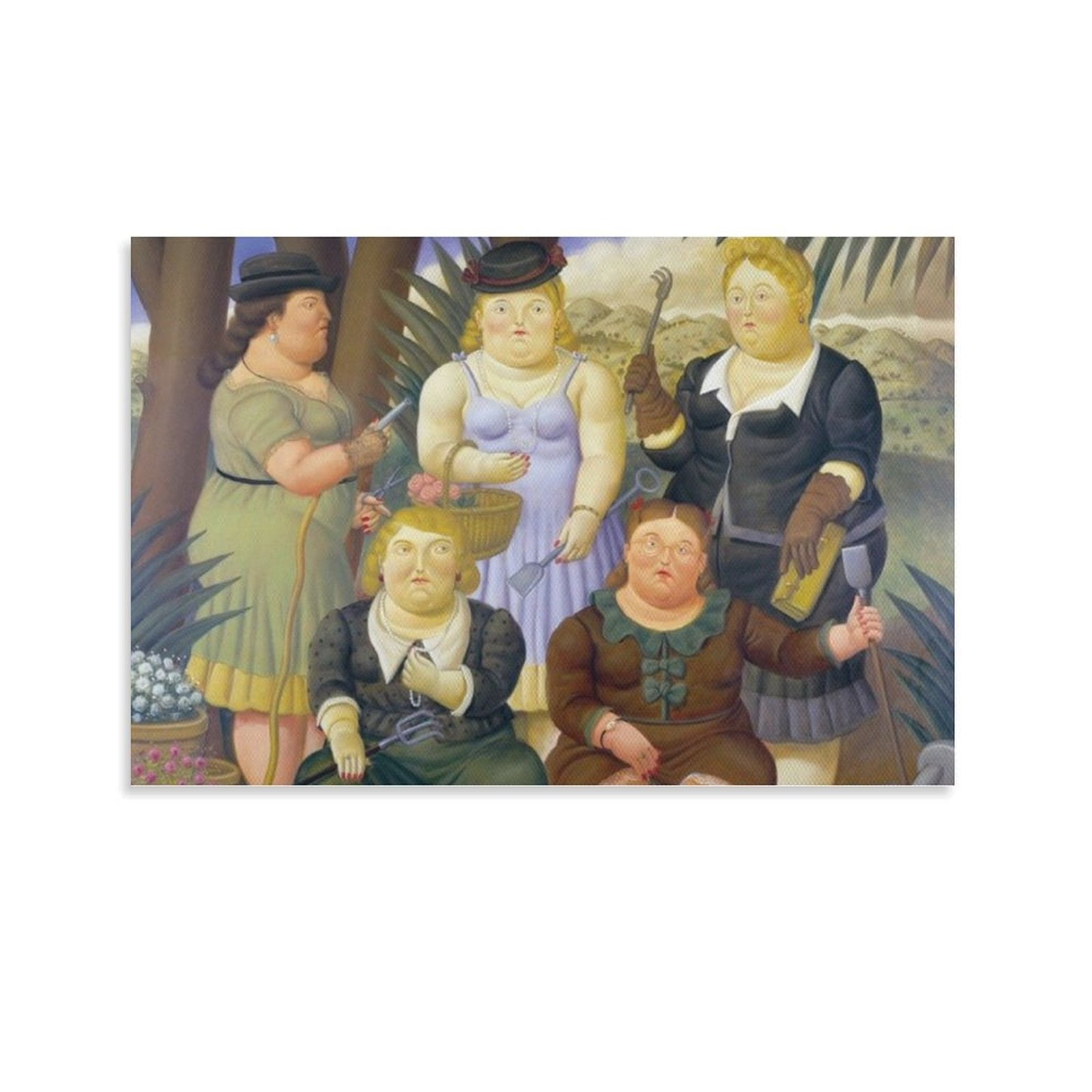Fernando Botero Collection of Figurative Painter Poster Gifts Canvas ...