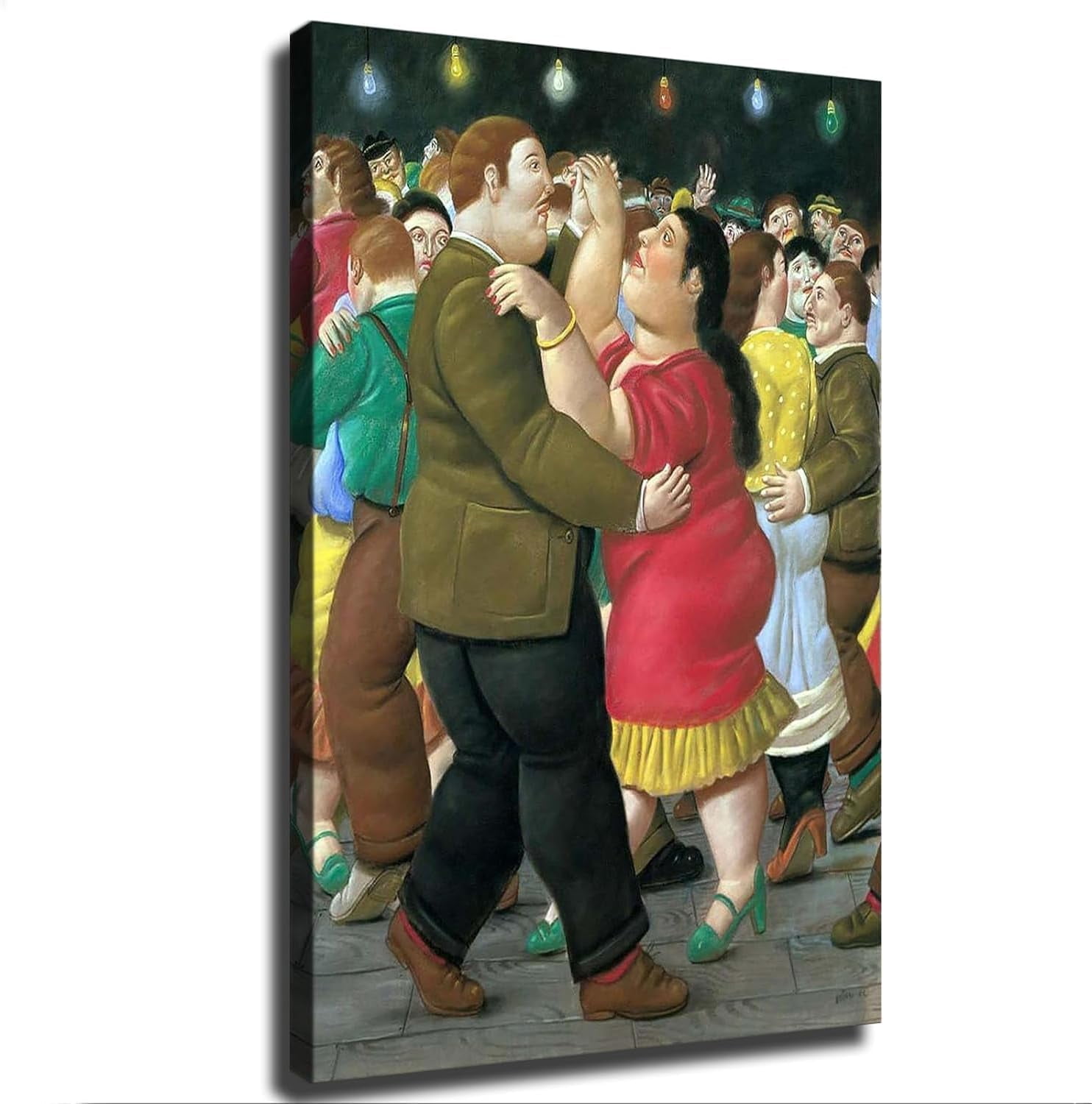 Fernando Botero Couple Dancers Poster Painting Canvas Wall Art Living ...