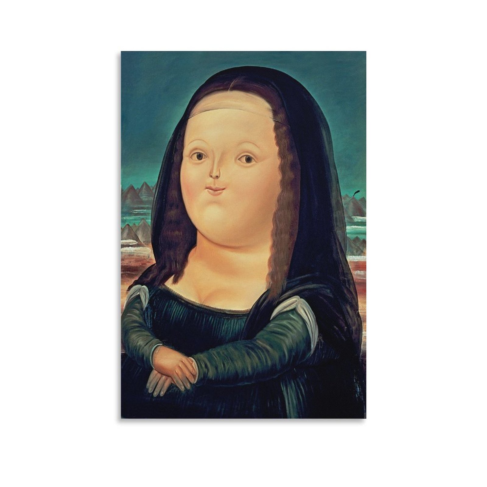 Fernando Botero Mona Lisa Paintings Wall Art Poster Painting On Canvas ...