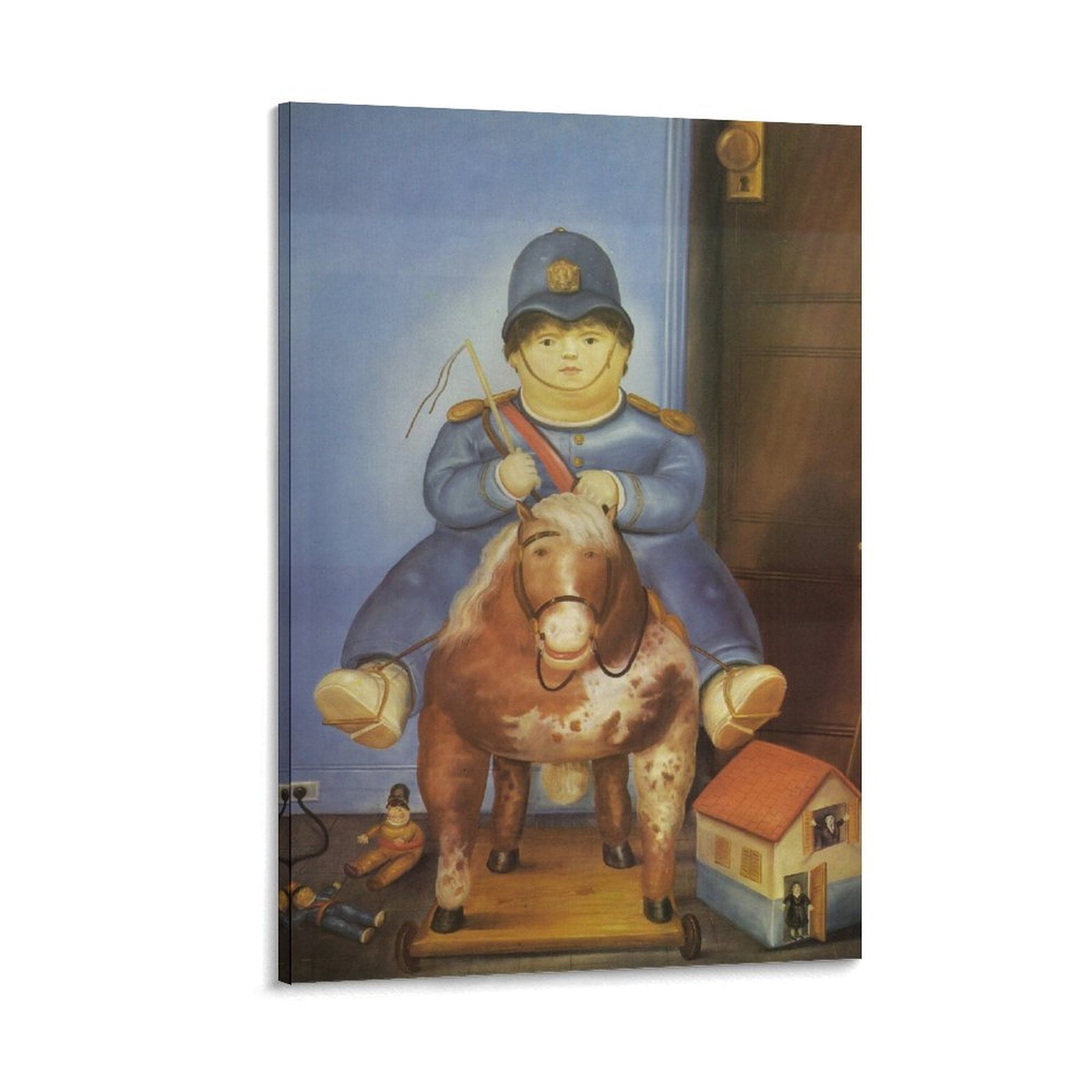 Fernando Botero Painter Works Horseback Riding Poster Canvas Art Poster ...