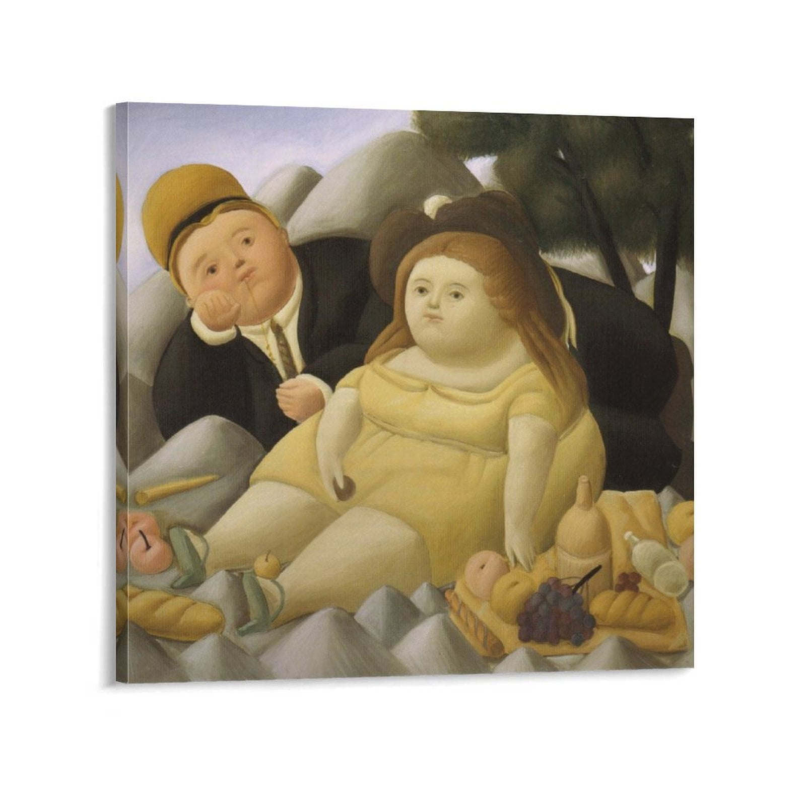 Fernando Botero Painter's Work Poster Painting On Canvas Wall Art ...