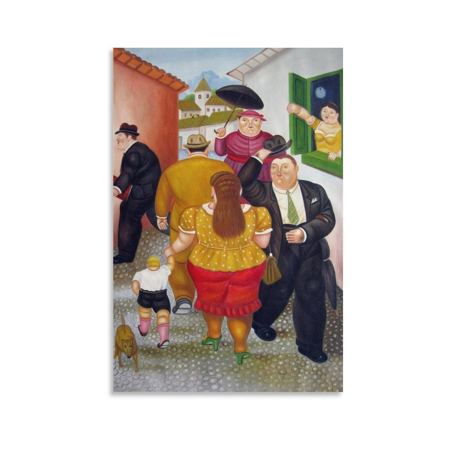 Fernando Botero Paintings Wall Art Poster 3 Room Aesthetic Poster Print ...